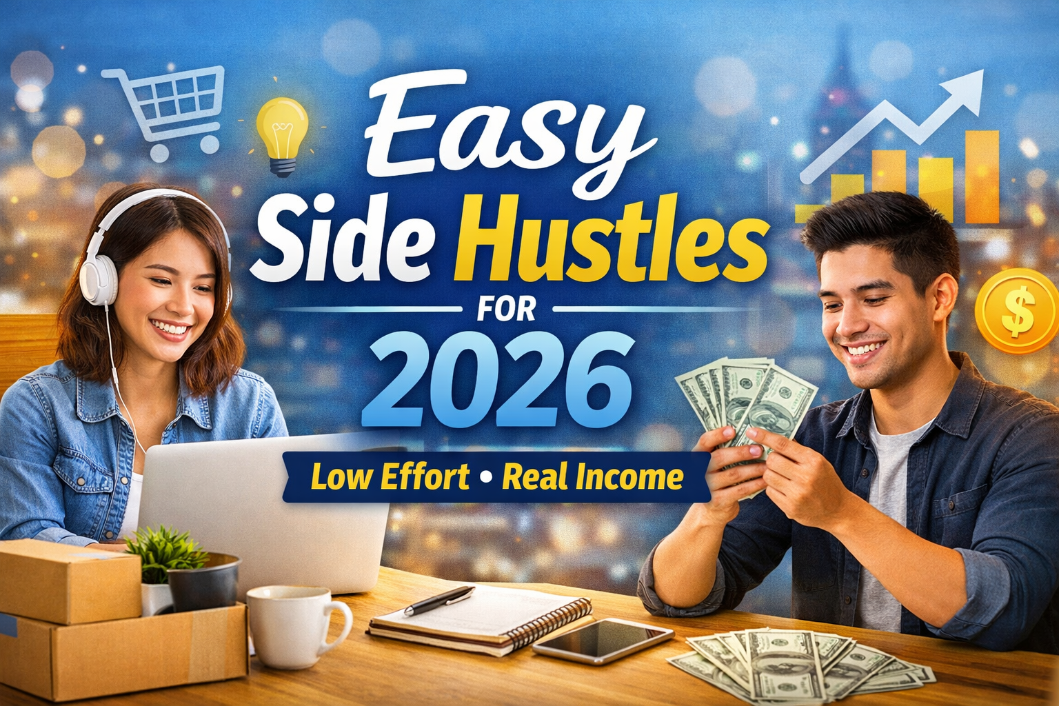 Easy Side Hustles 2026 - 5 Ways to Make Extra Money Online